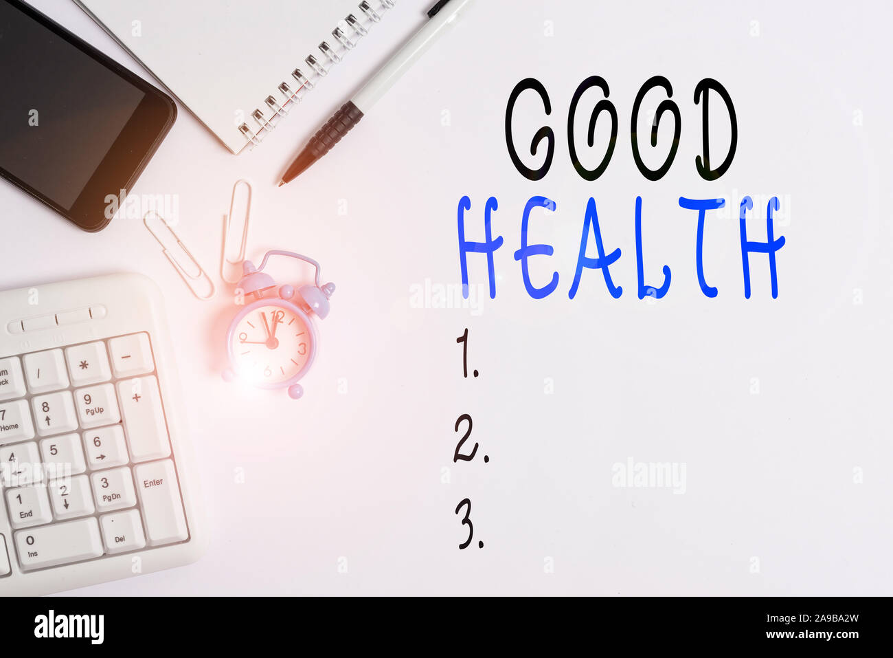 Conceptual hand writing showing Good Health. Concept meaning state of ...