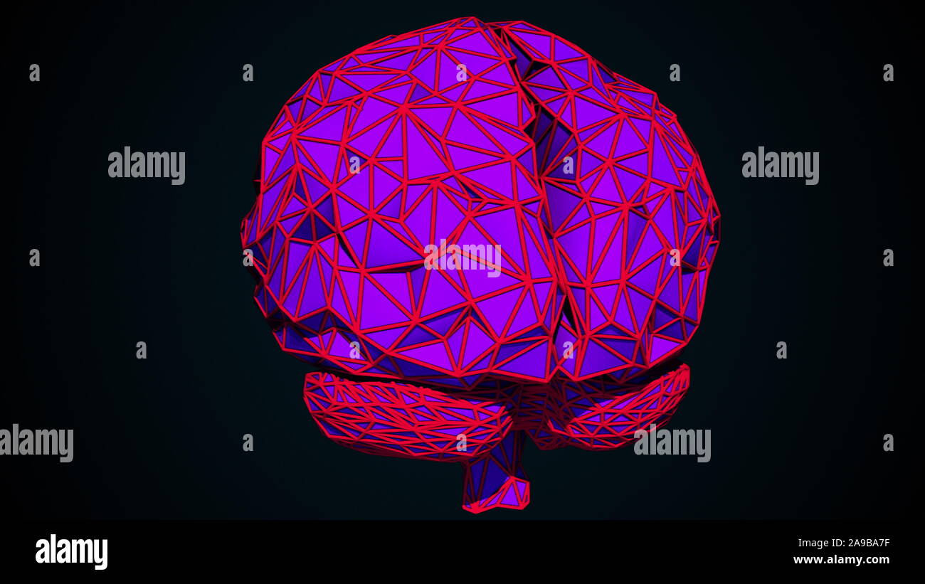 Digital diagram of a human brain hi-res stock photography and images ...