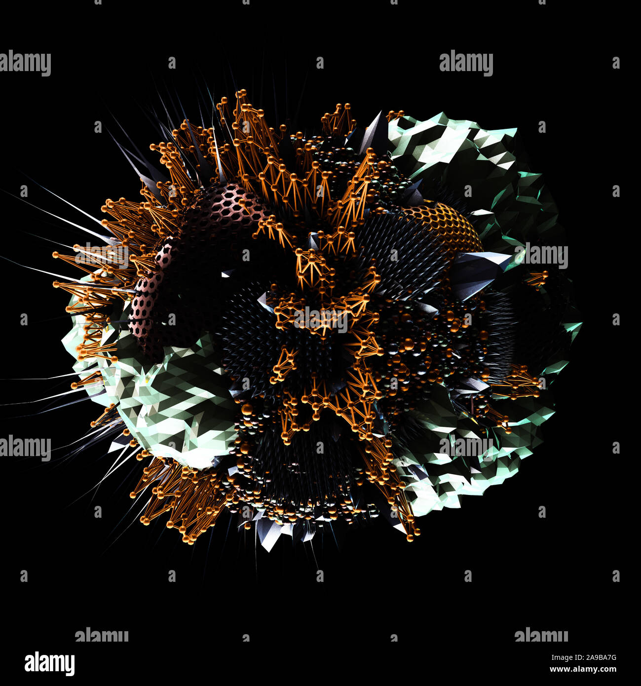 The abstract form. 3d rendering 3d illustration Stock Photo - Alamy