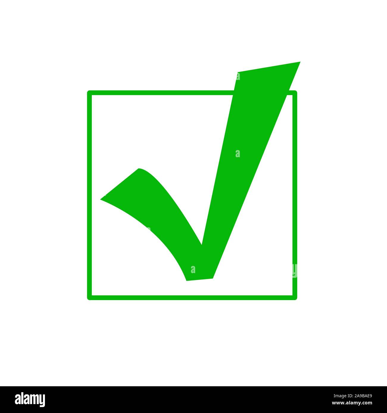 Check mark green colored in the circle. Vector Stock Vector Image & Art ...