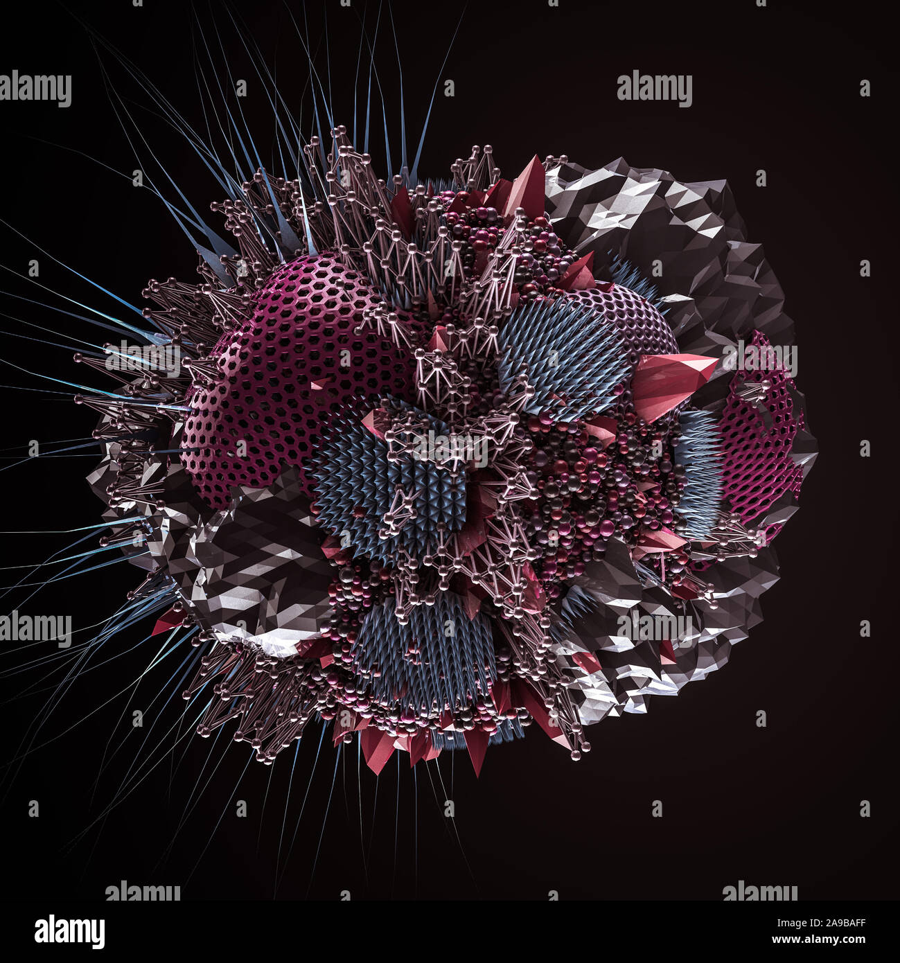 The abstract form. 3d rendering 3d illustration Stock Photo - Alamy