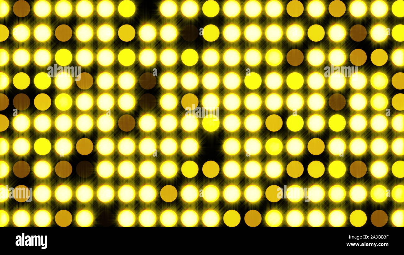 Computer generated bright flood lights background with round particles ...
