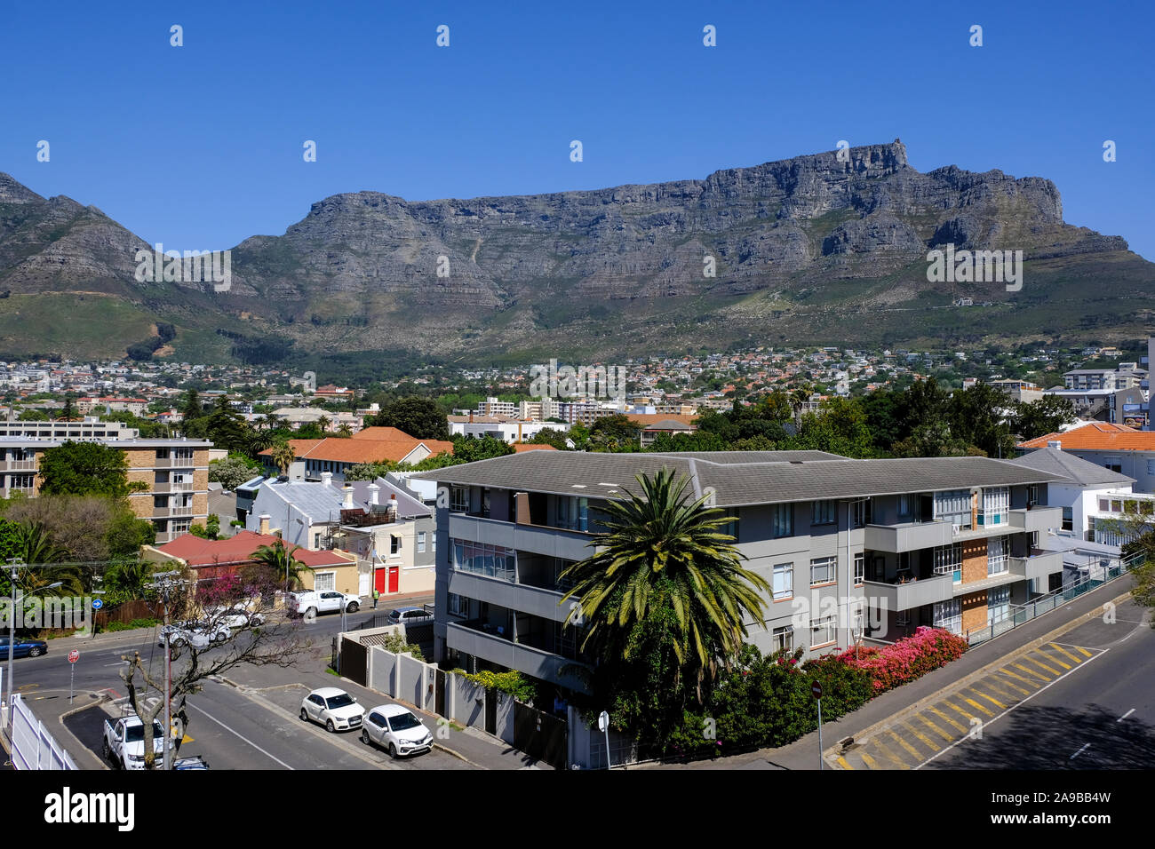 Table Mountain view from Cape Town South Africa Stock Photo - Alamy