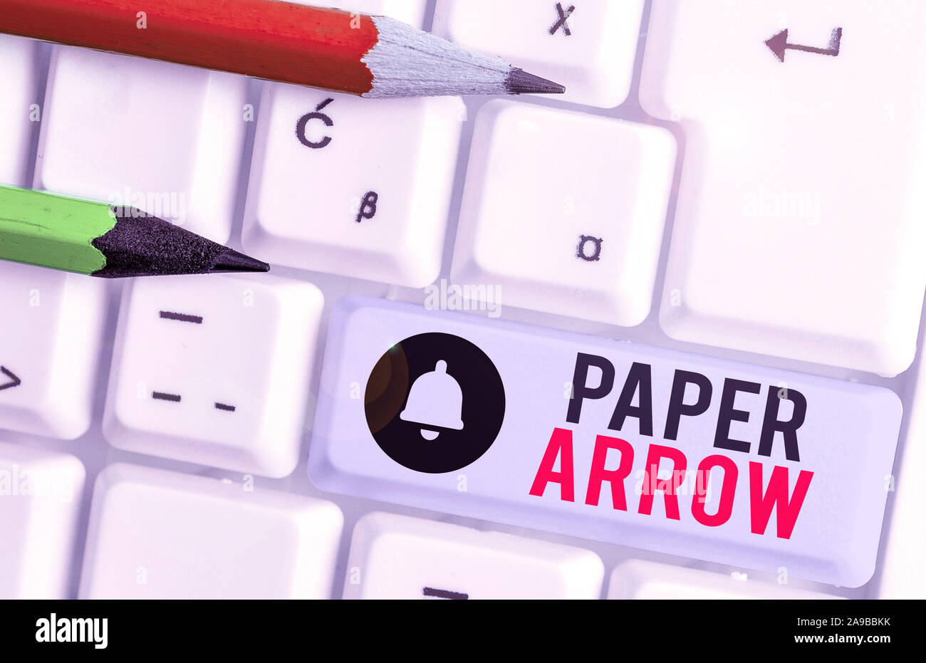 Conceptual hand writing showing Paper Arrow. Concept meaning Business ...