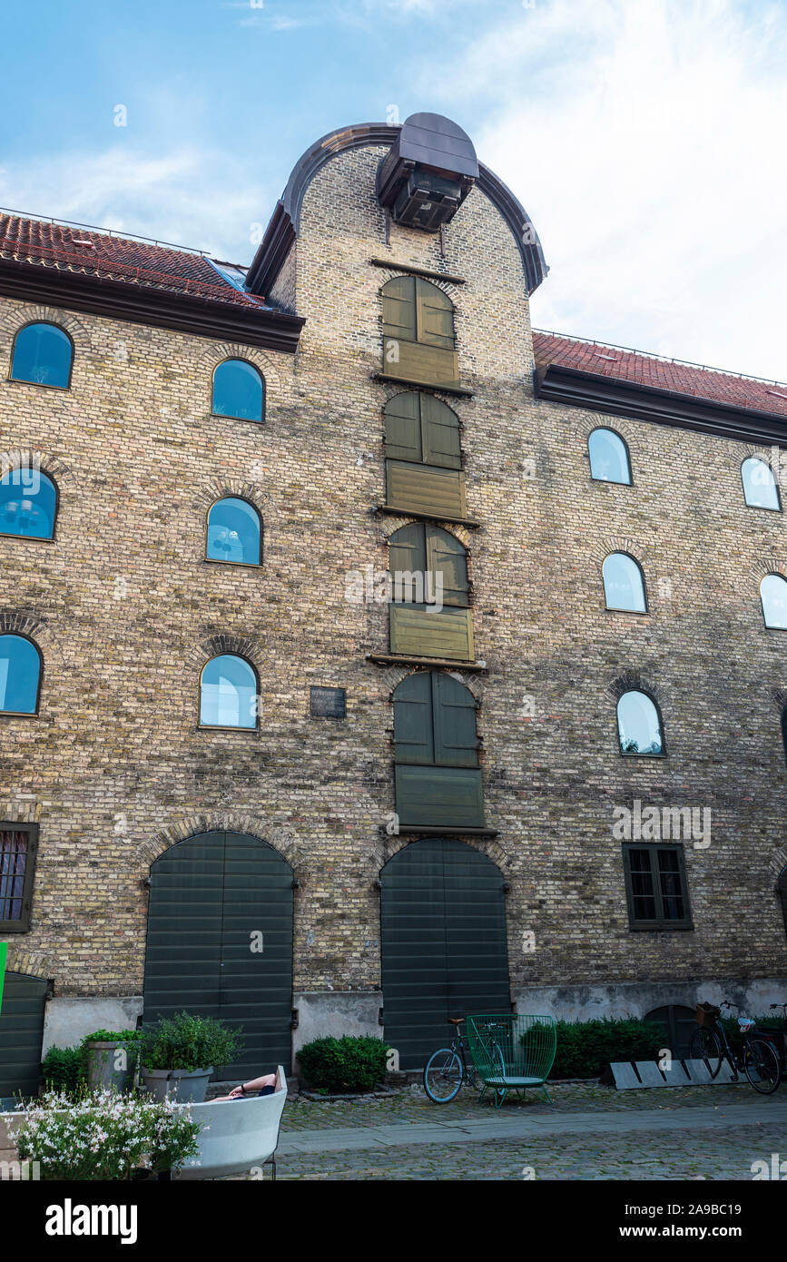Facade of an old traditional warehouse in Malmö, Sweden Stock Photo - Alamy