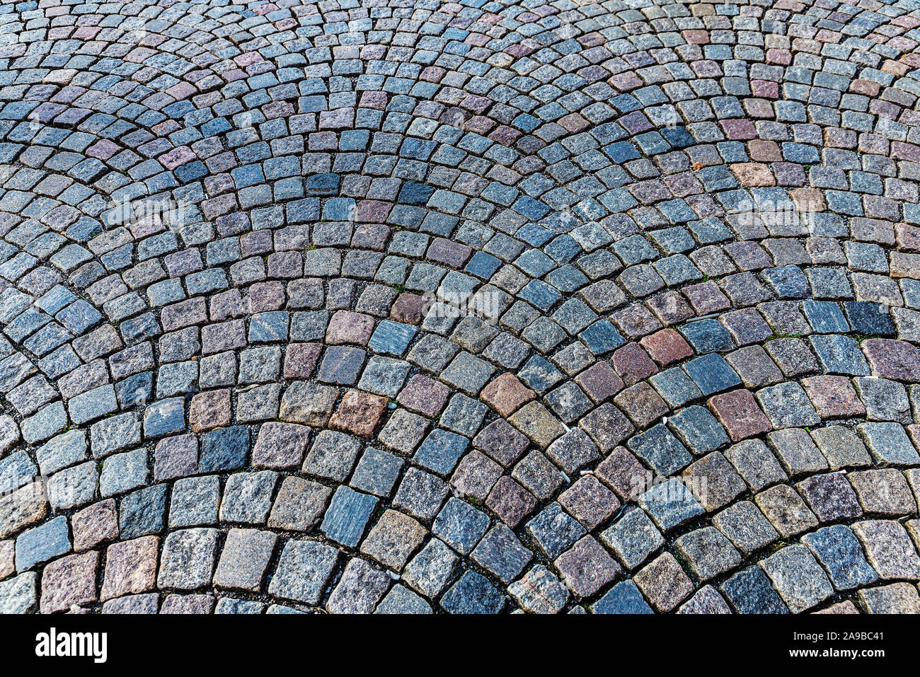 Closeup of an old stone walkway as background in Malmo, Sweden Stock ...