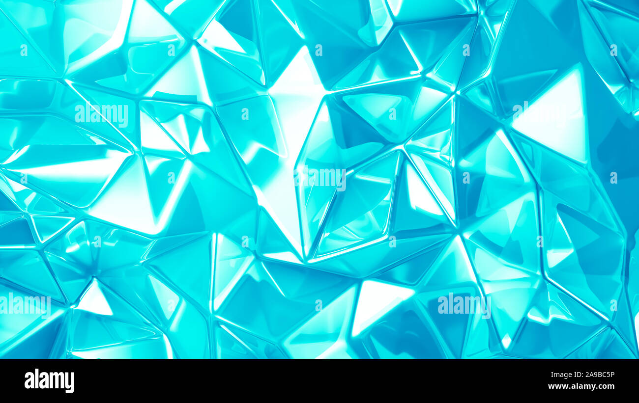 Beautiful azure crystal background. 3d rendering 3d illustration Stock ...