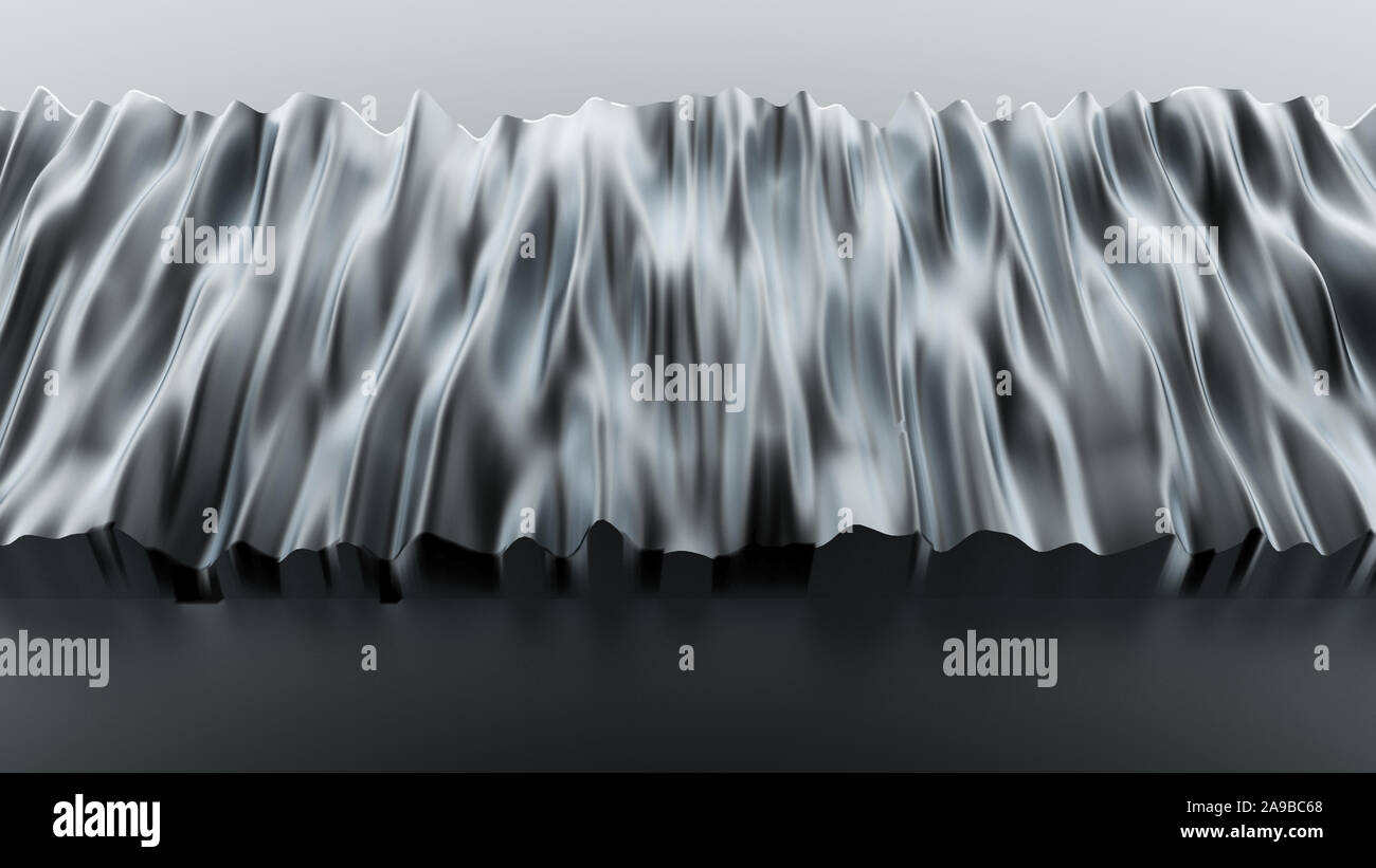 Luxury black drapery fabric background. 3d rendering 3d illustration ...