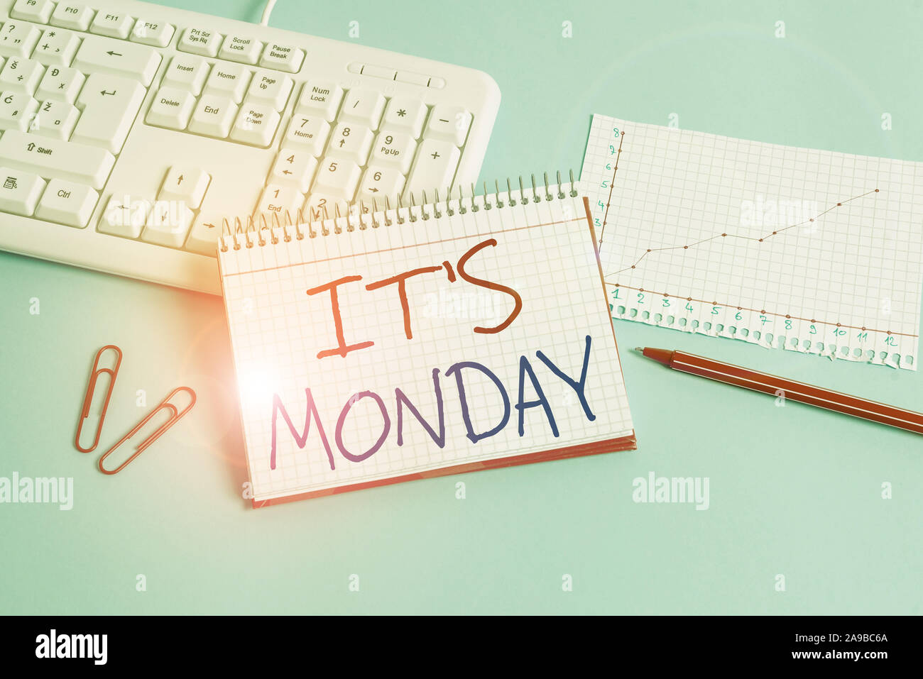 Conceptual hand writing showing It S Monday. Concept meaning welcoming ...