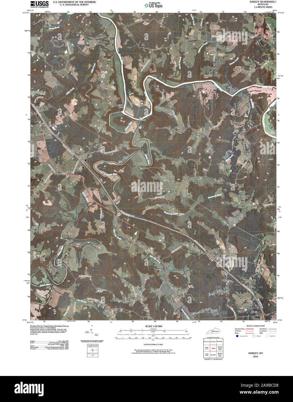 Historical map of kentucky Cut Out Stock Images & Pictures - Alamy