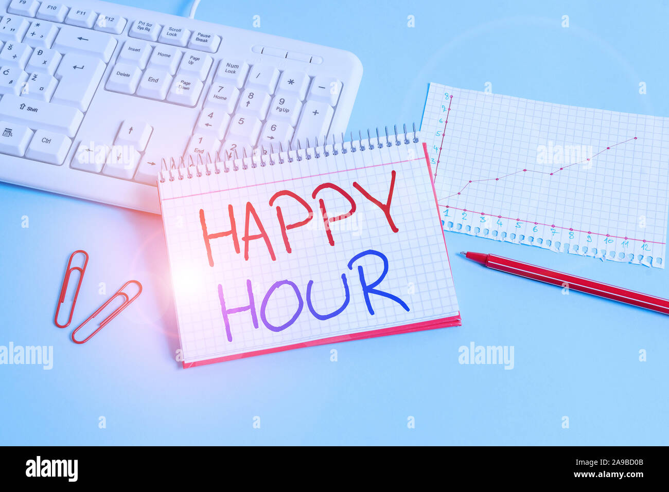 Conceptual hand writing showing Happy Hour. Concept meaning when drinks ...