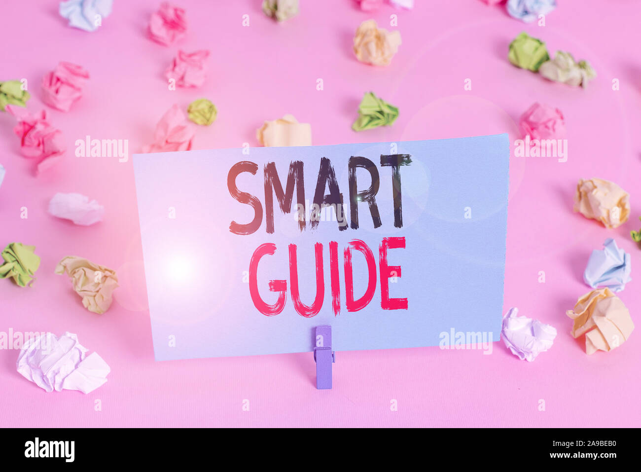 Handwriting text Smart Guide. Conceptual photo used to guide the ...