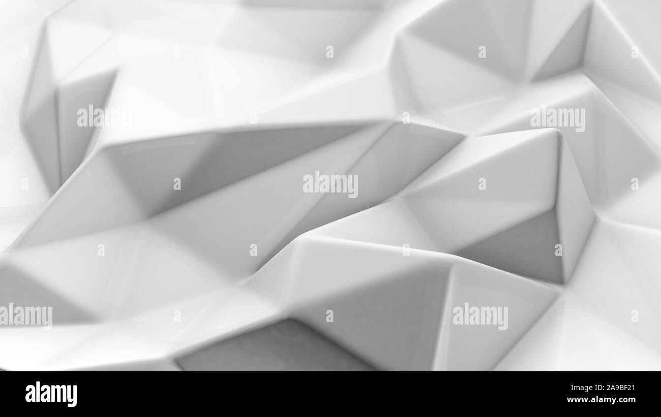 Stylish white crystal background.3d rendering 3d illustration Stock ...