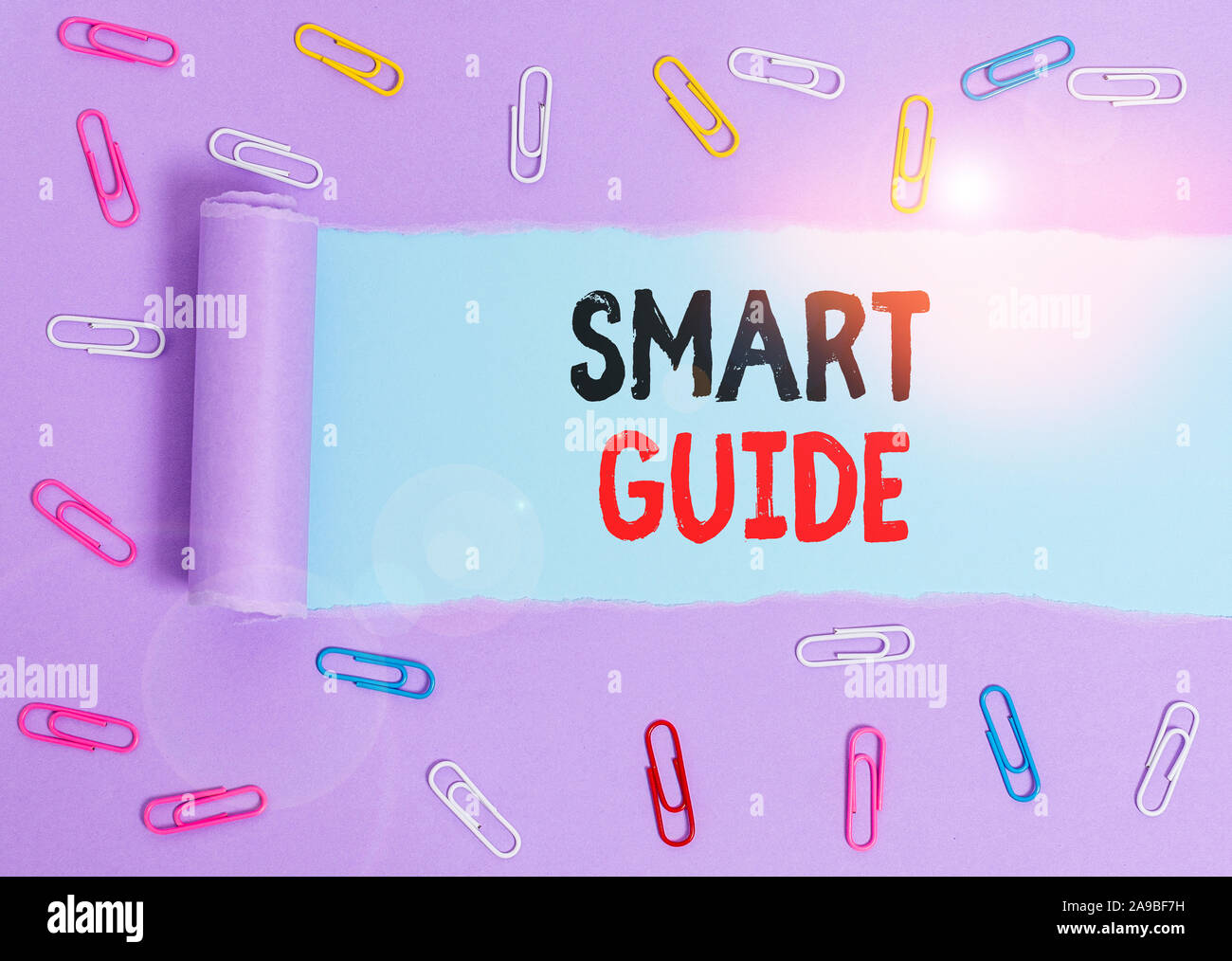 Conceptual hand writing showing Smart Guide. Concept meaning used to ...