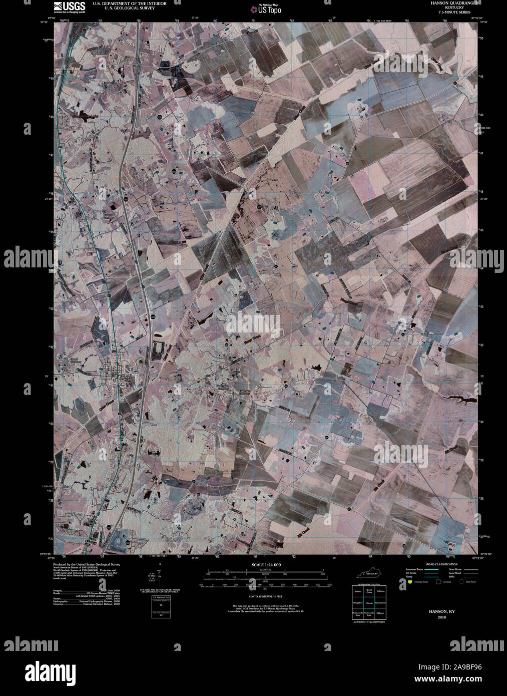 Hanson map hi-res stock photography and images - Alamy