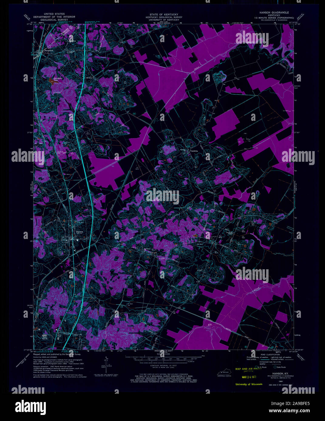 Hanson map hi-res stock photography and images - Alamy