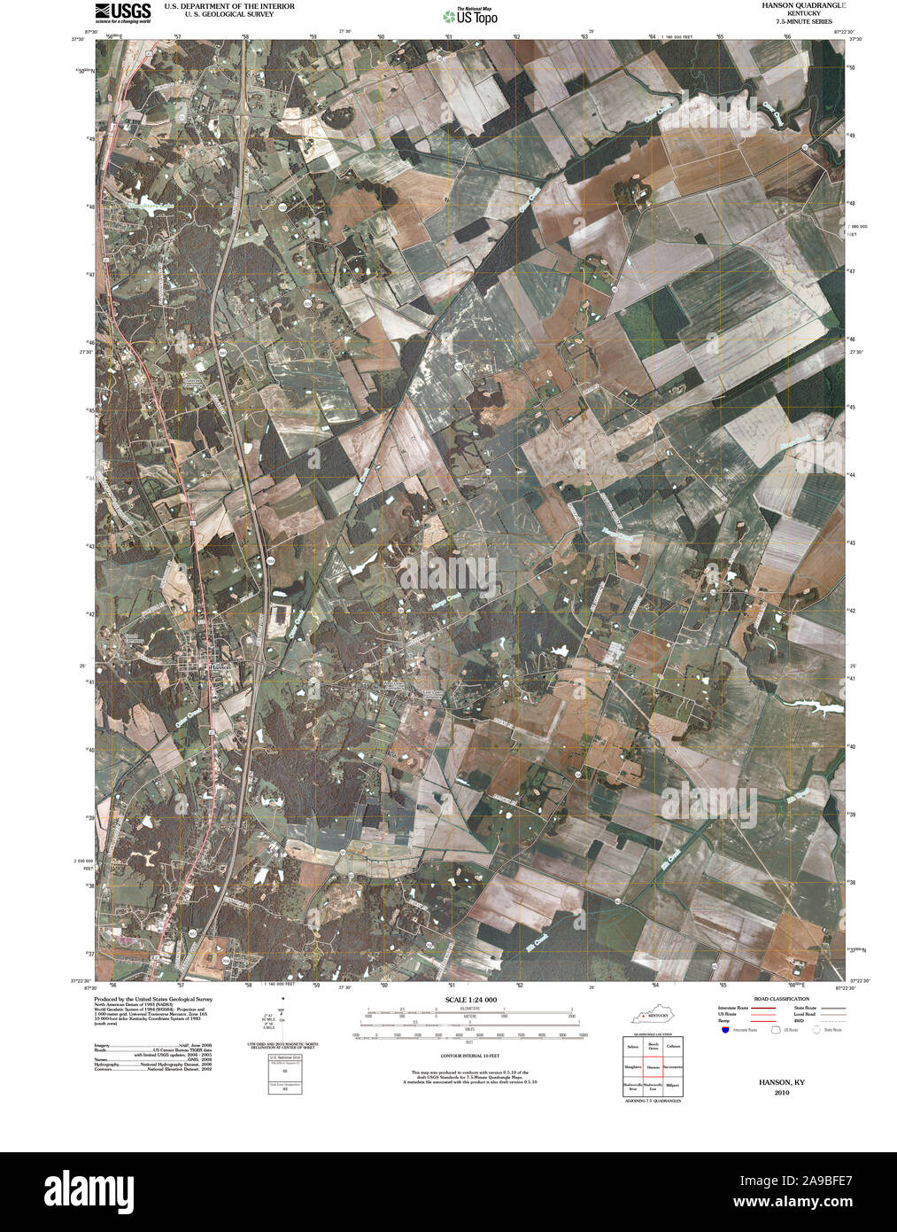 Hanson map hi-res stock photography and images - Alamy