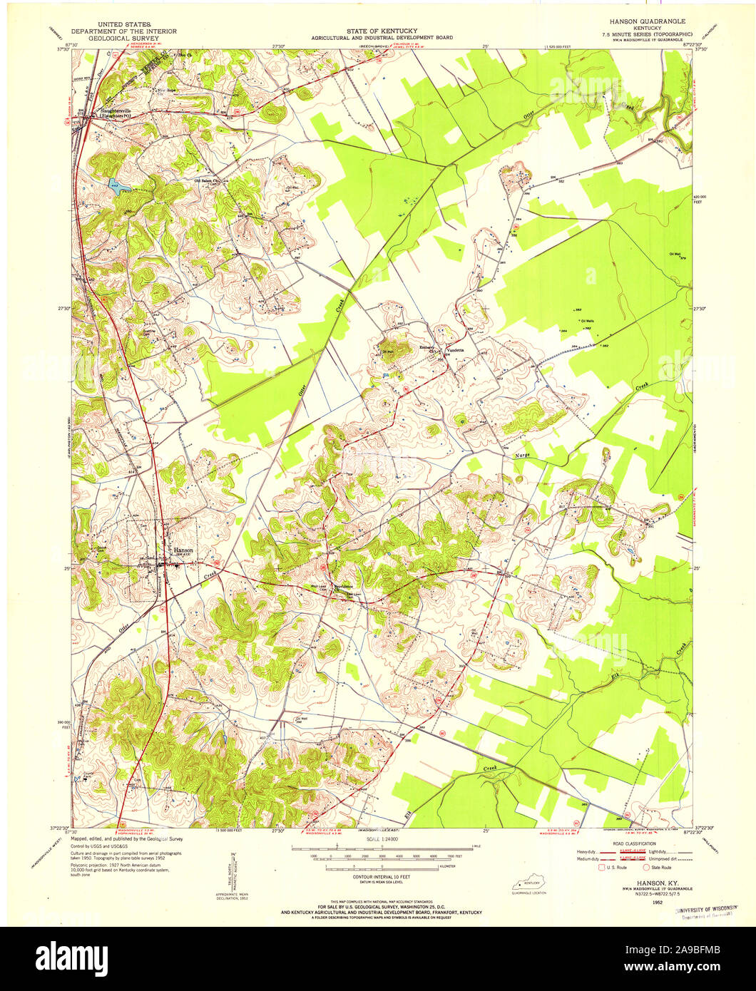 Hanson map hi-res stock photography and images - Alamy