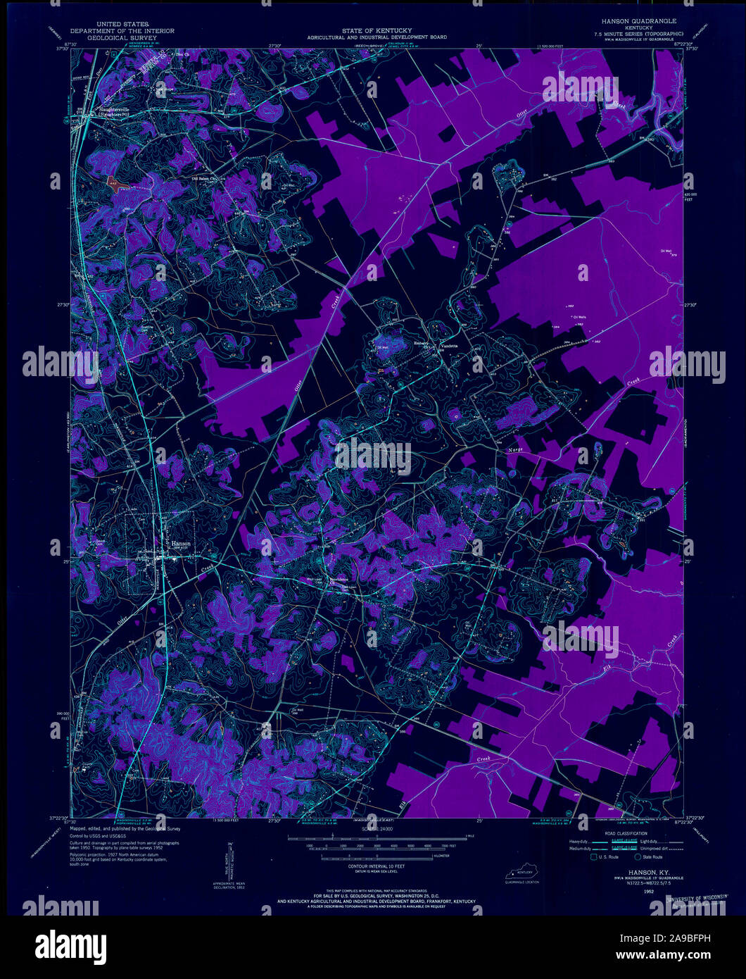 Hanson map hi-res stock photography and images - Alamy