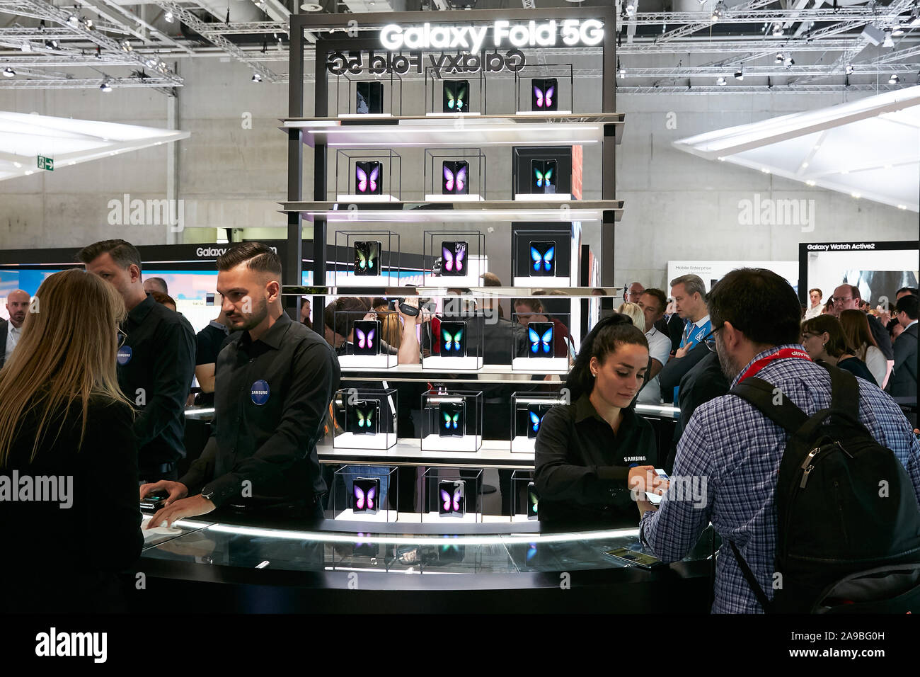 06.09.2019, Berlin, Berlin, Germany - SAMSUNG presents the foldable ...