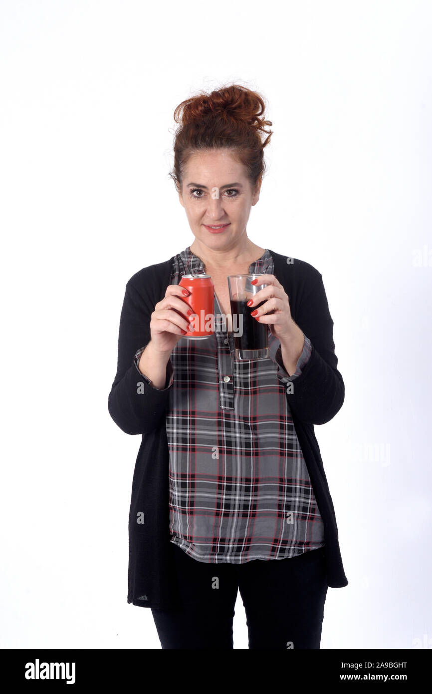 Woman drink coke can hi-res stock photography and images - Alamy