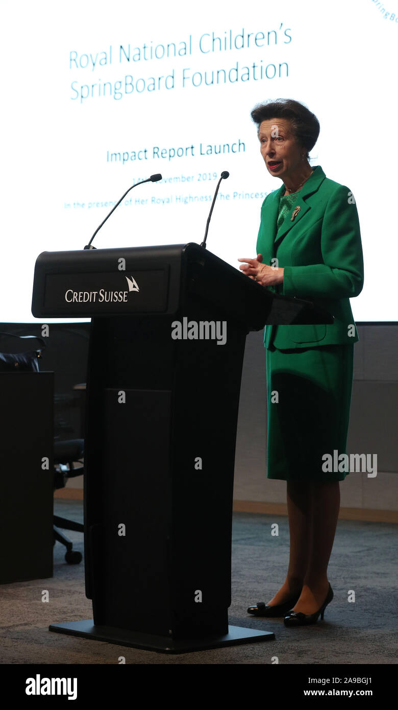 The Princess Royal attends the Royal National Children's Springboard ...