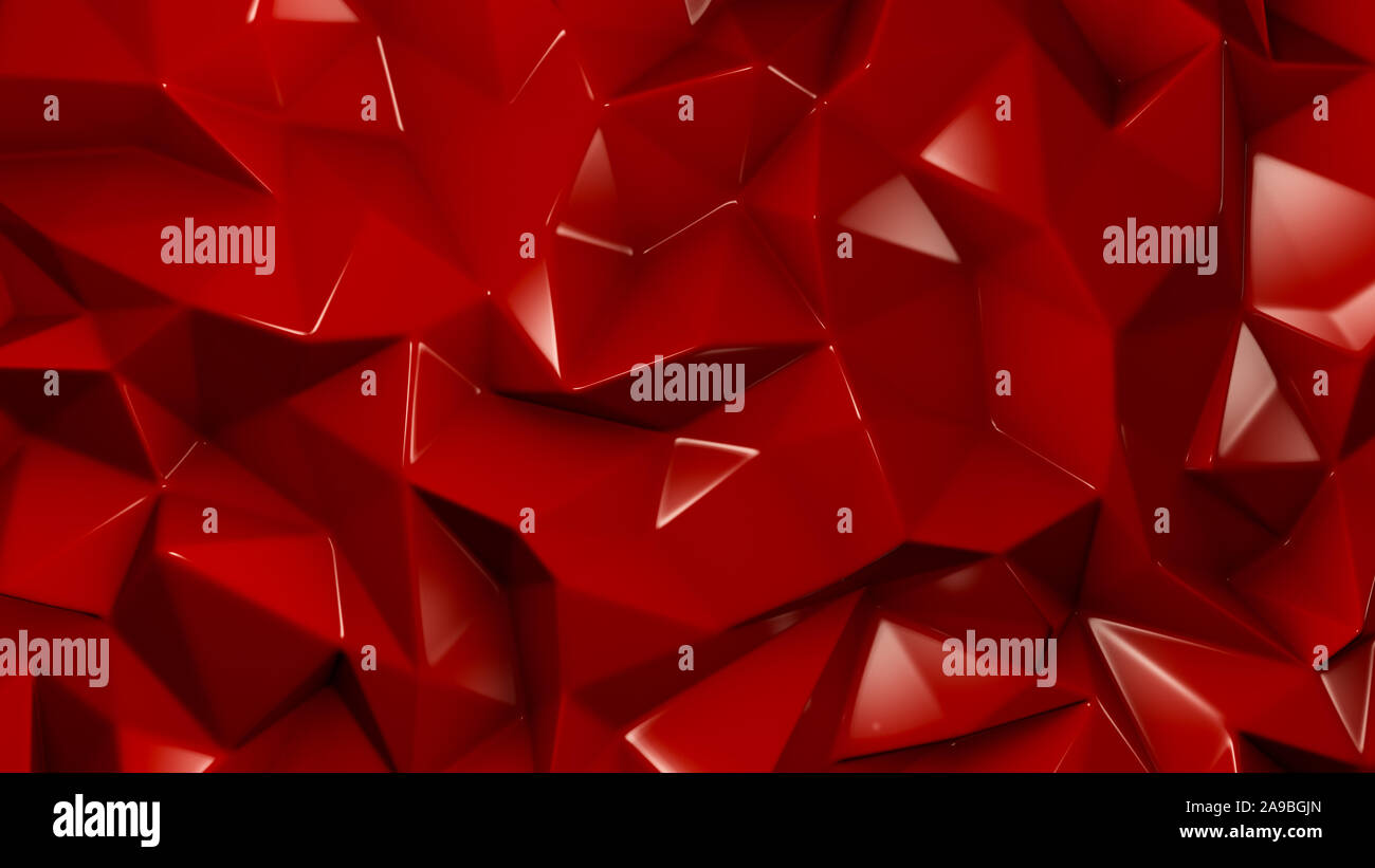 Stylish red crystal background.3d rendering 3d illustration Stock Photo ...