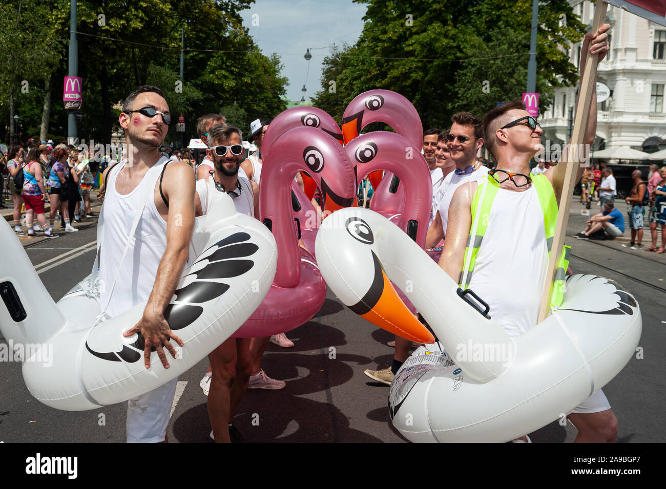 Rainbow parade vienna hi-res stock photography and images - Alamy
