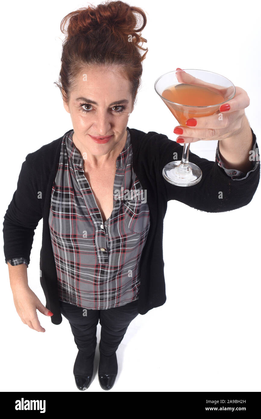 Cocktail from top view Cut Out Stock Images & Pictures - Alamy