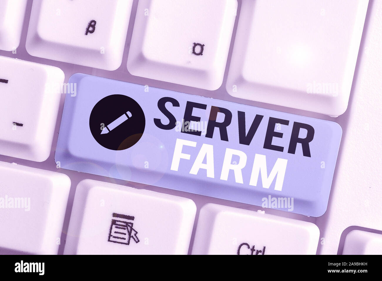 Handwriting text Server Farm. Conceptual photo a group of computers ...