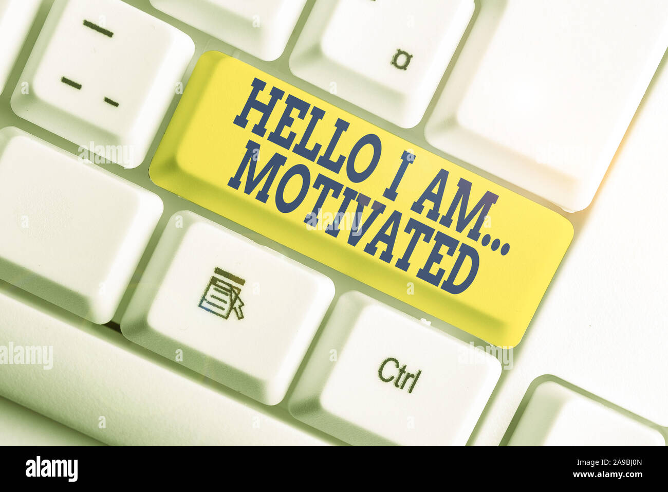 Text sign showing Hello I Am Motivated. Business photo text haivng ...