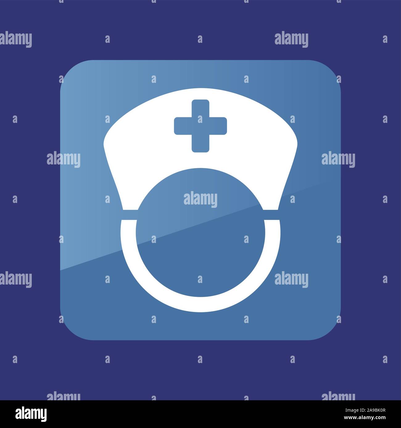 Nurse flat icon. Medical vector. Graph symbol for your web site design ...