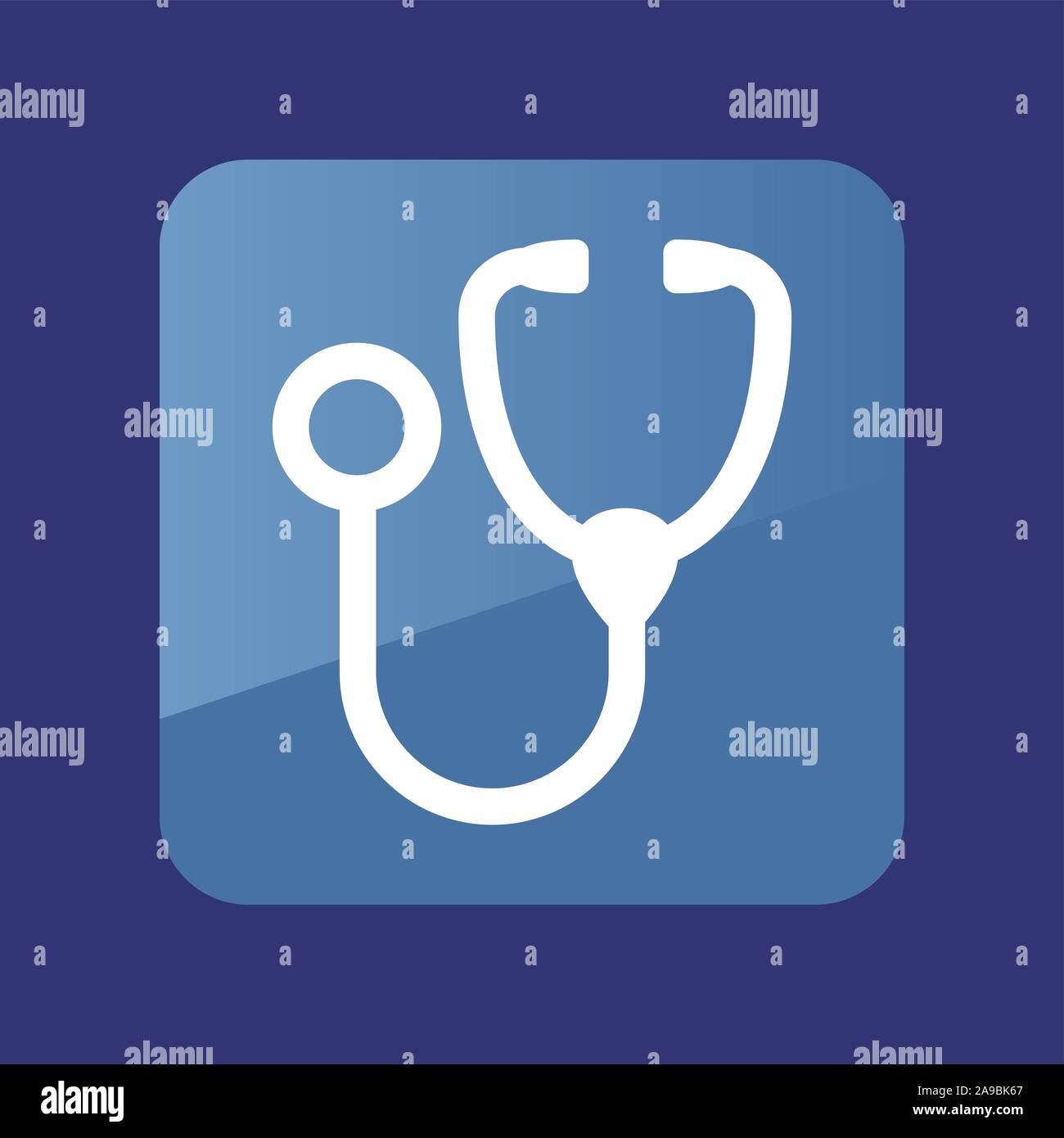 Stethoscope flat icon vector. Medical vector. Graph symbol for your web ...