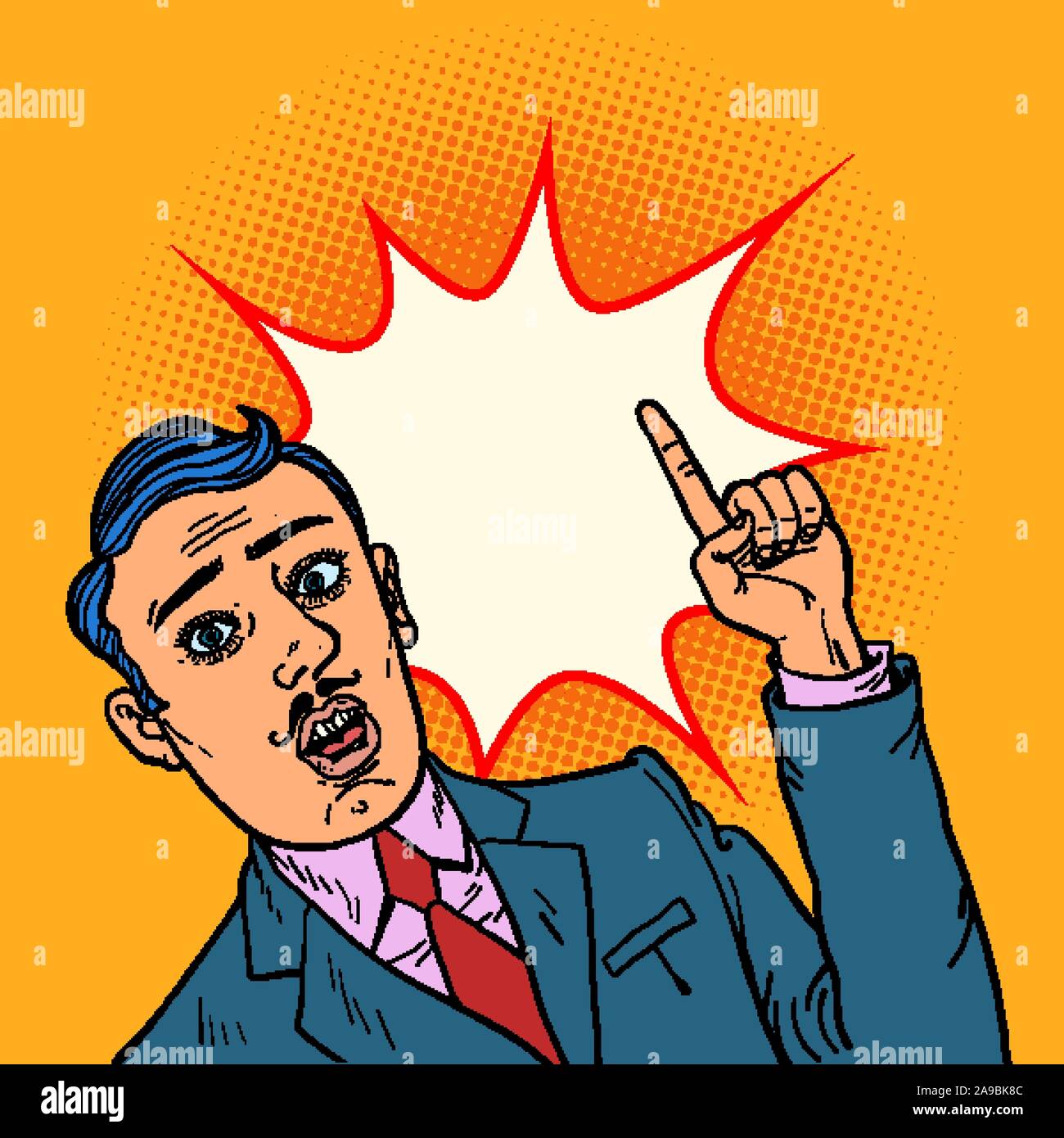 Finger pointing illustration hi-res stock photography and images - Alamy