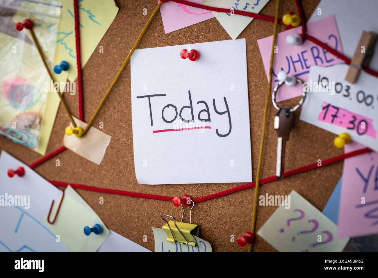 Detective investigation board hi-res stock photography and images - Alamy