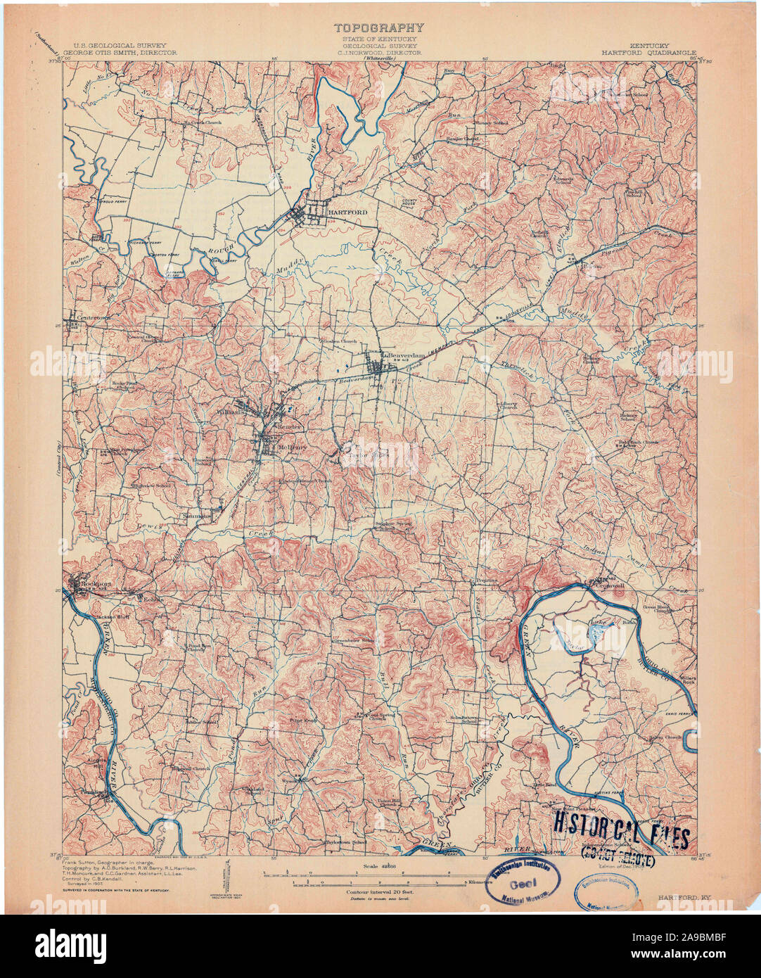 Hartford kentucky map hi-res stock photography and images - Alamy