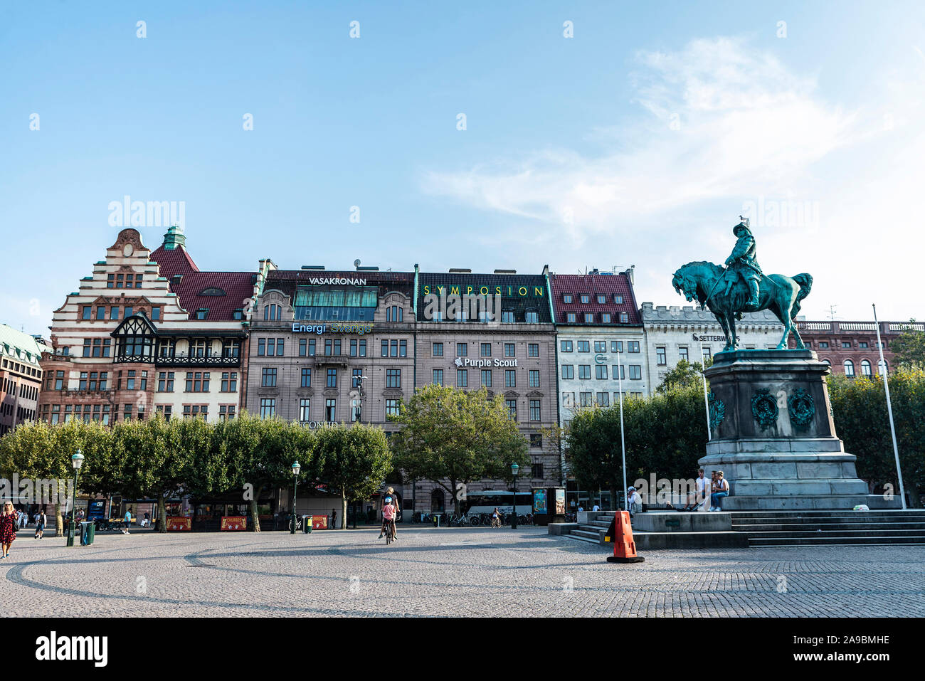 Malmo, Sweden - August 28, 2019: Statue of the Karl X Gustav in ...