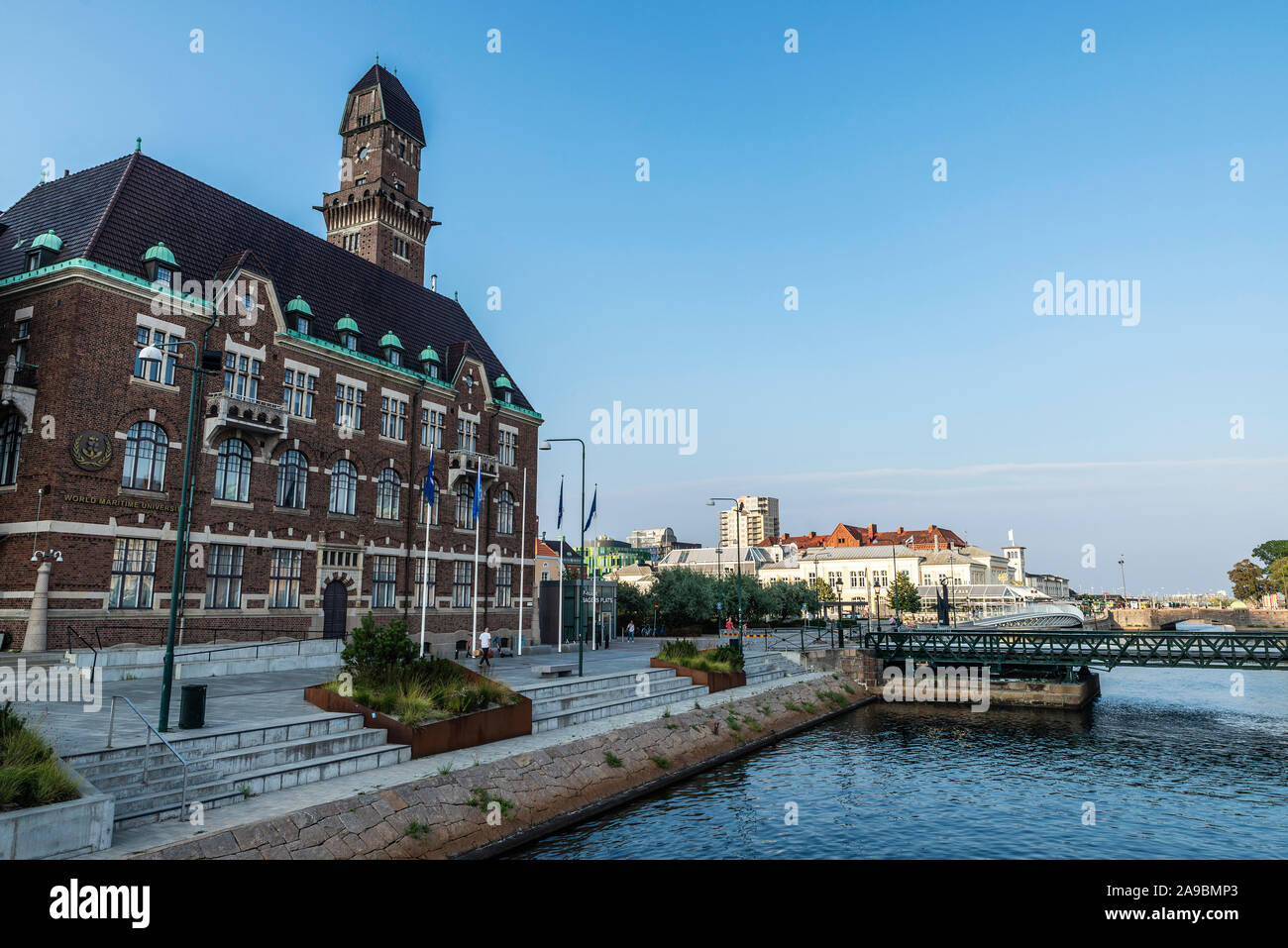 Malmö, Sweden - August 28, 2019: Facade of the old classic World ...