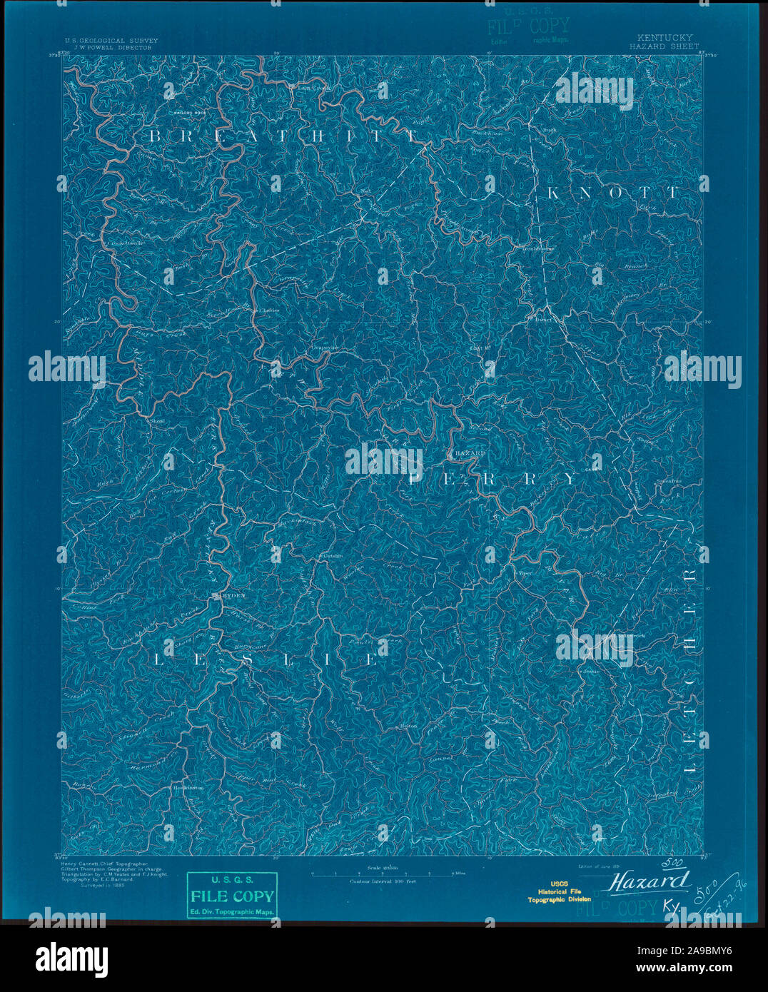 Map of hazard kentucky hi-res stock photography and images - Alamy