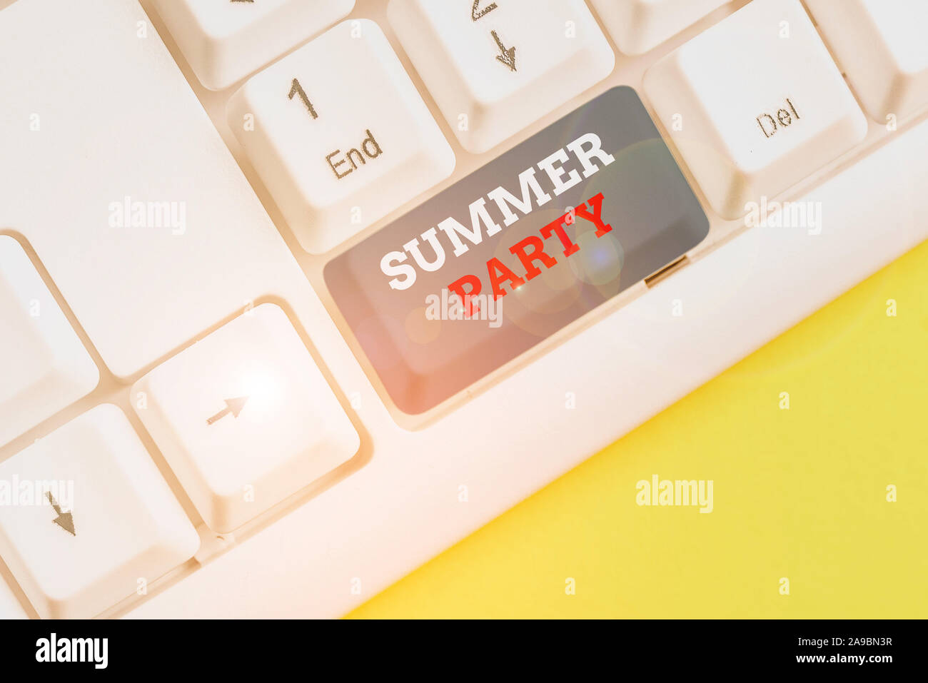 Word writing text Summer Party. Business photo showcasing social ...