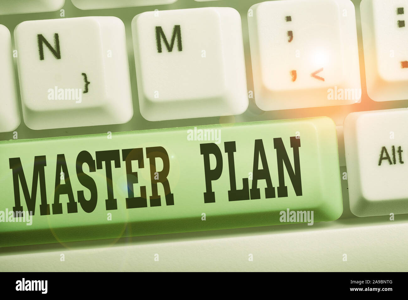 Handwriting text writing Master Plan. Conceptual photo dynamic longterm ...