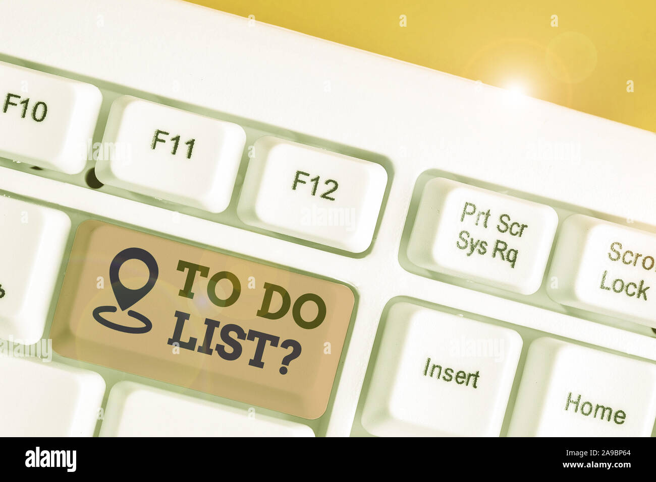 Text sign showing To Do List Question. Business photo text Series of ...