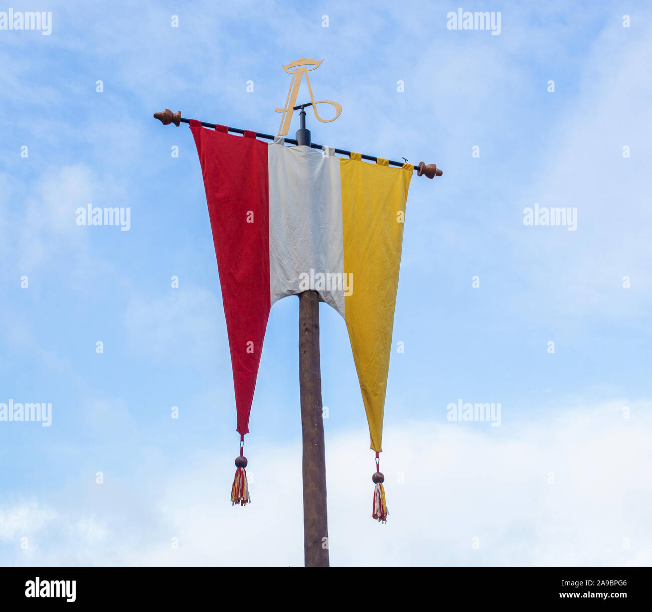 Dutch Flag of traditional festival Named Carnaval s'Hertogenbosch ...