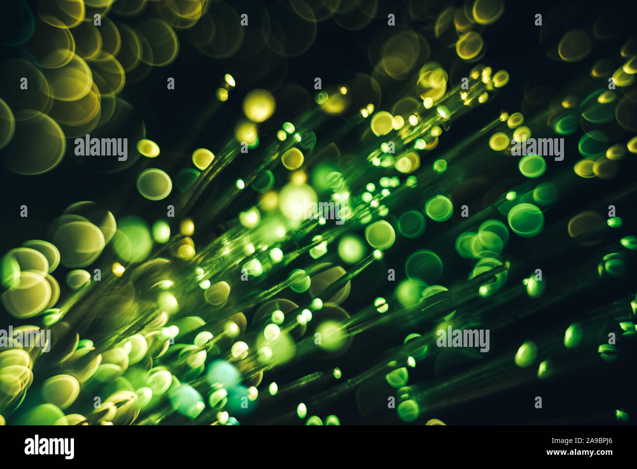 Beautiful optical abstract color bokeh in the darkness background Stock ...