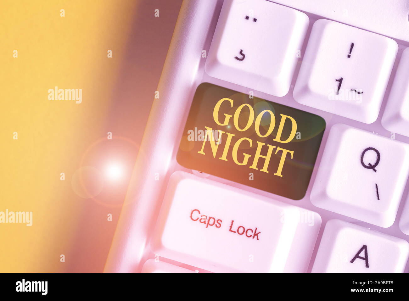 Handwriting text Good Night. Conceptual photo expressing good wishes on ...