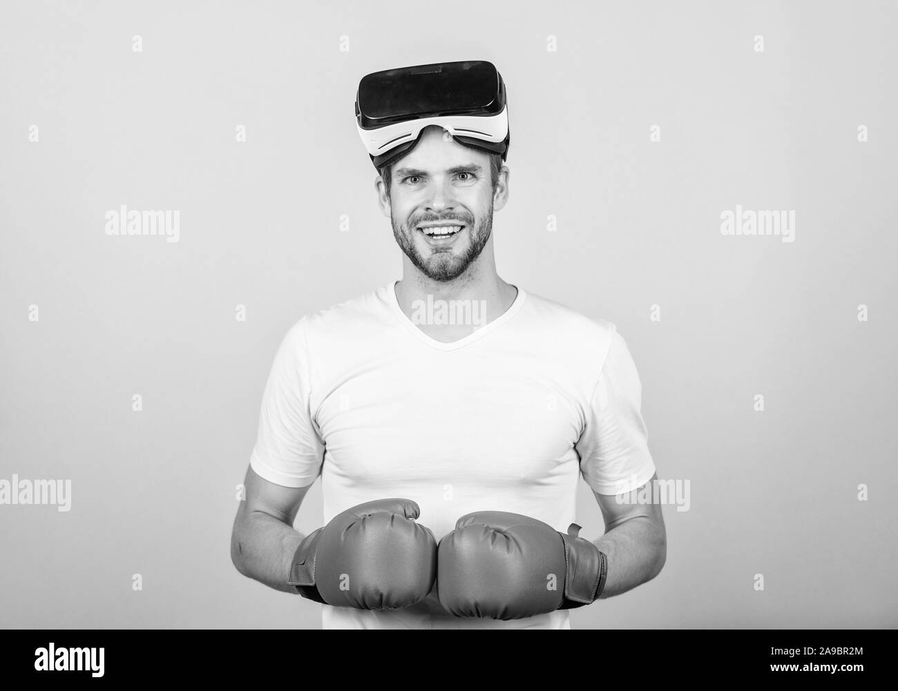 Boxing experience Black and White Stock Photos & Images - Alamy
