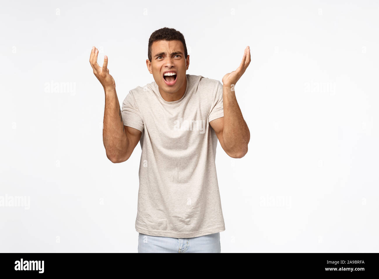 Complaining man hi-res stock photography and images - Alamy
