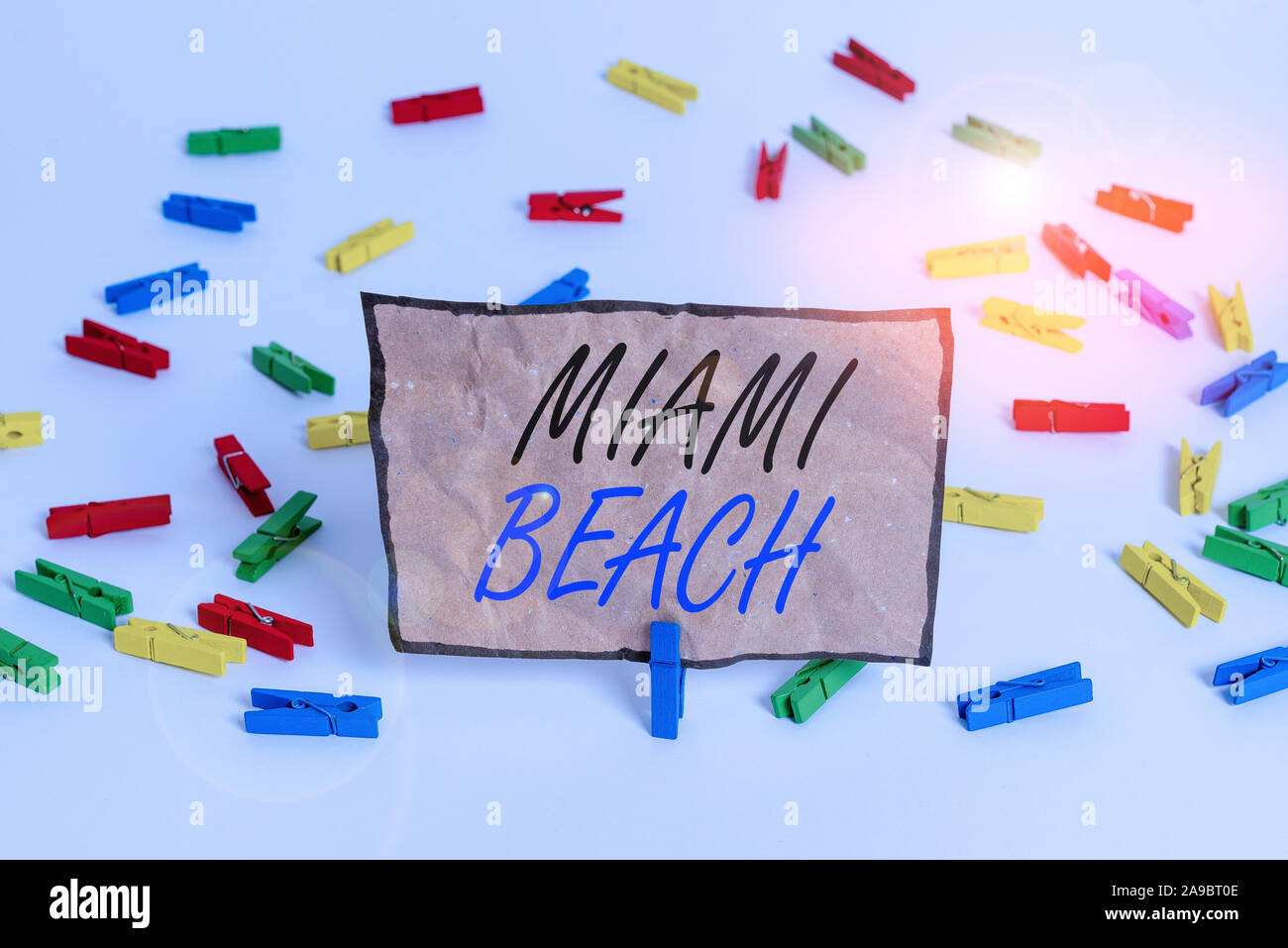 Handwriting text writing Miami Beach. Conceptual photo the coastal ...
