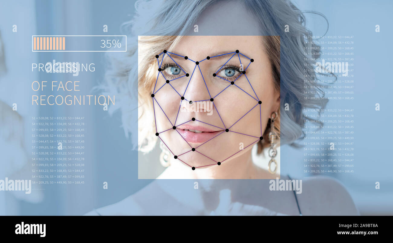 Biometric Verification Of A Modern Young Woman The Concept Of A New