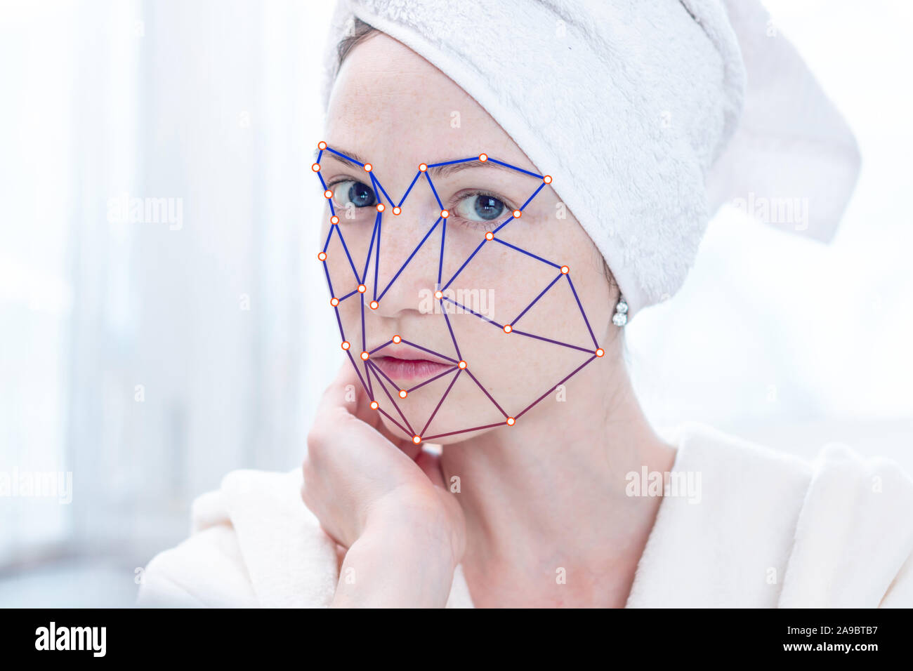 Biometric Verification Of A Modern Young Woman The Concept Of A New